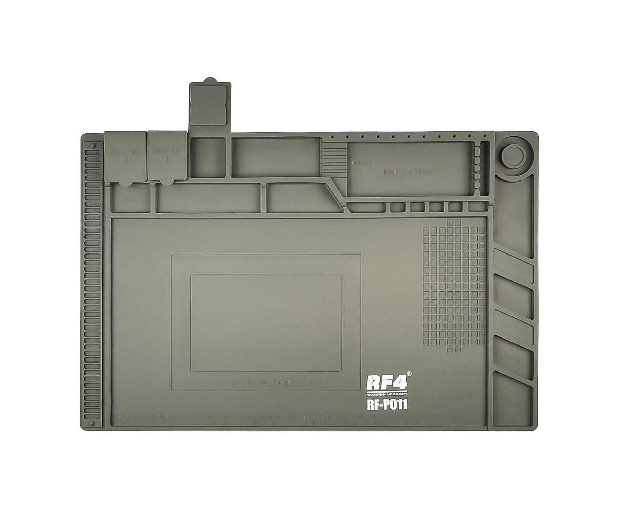 Килимок для паяння силіконовий термокилимок RF4 RF-PO11 455x300 мм мат для розбирання та паяння ...