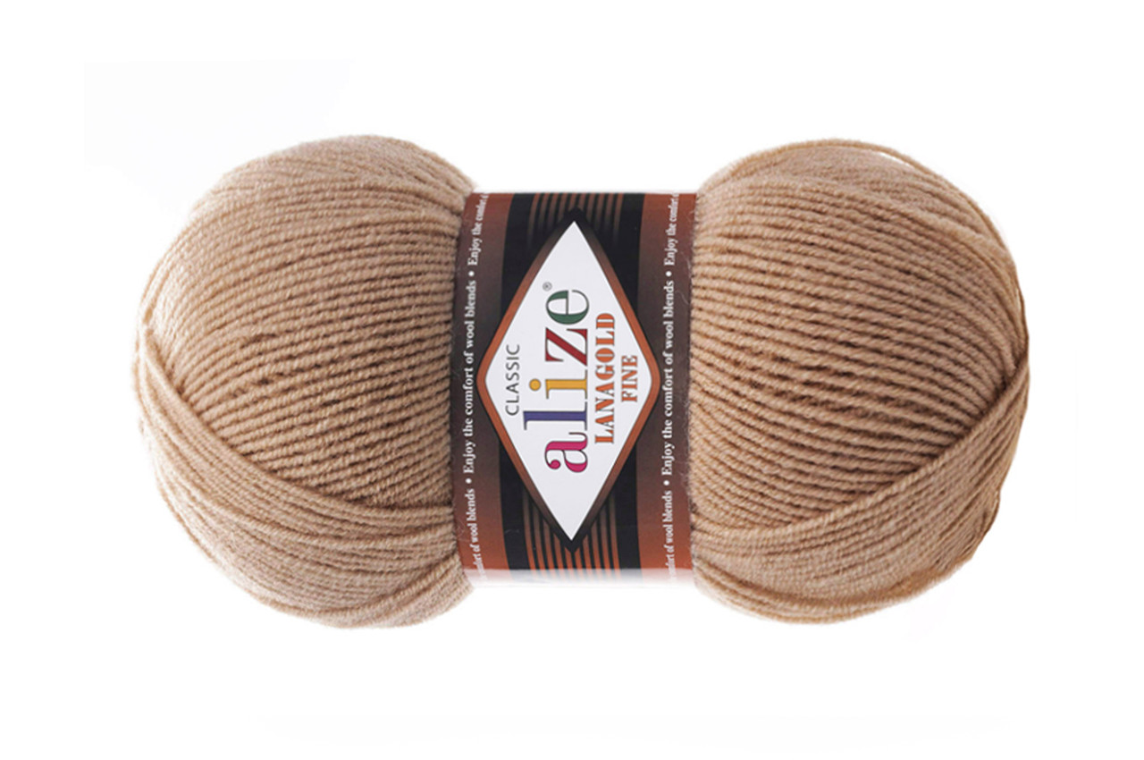 Alize Fine LanaGold, Темно-бежевий №466 - купити інтернет-магазин ...