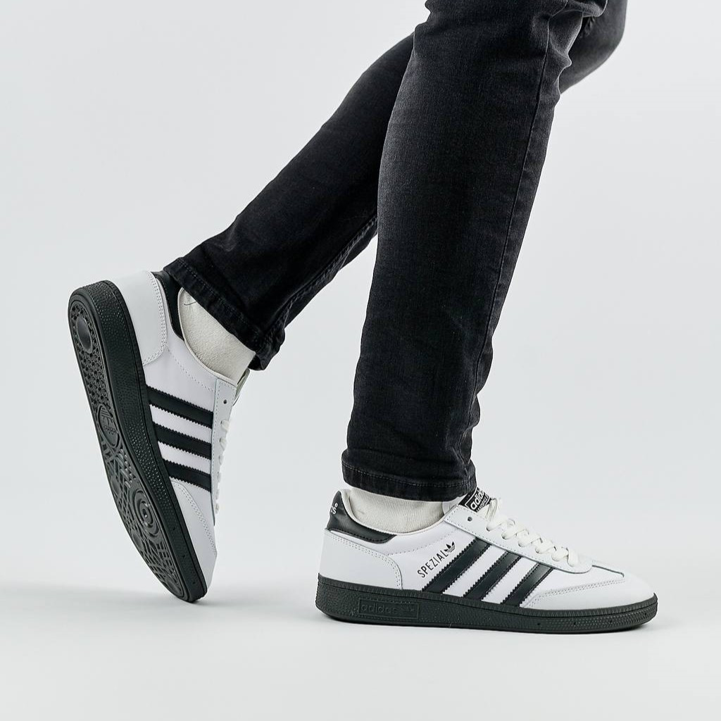 Adidas Spezial White Leather Black , мужские кроссовки, Адидас (ID ...