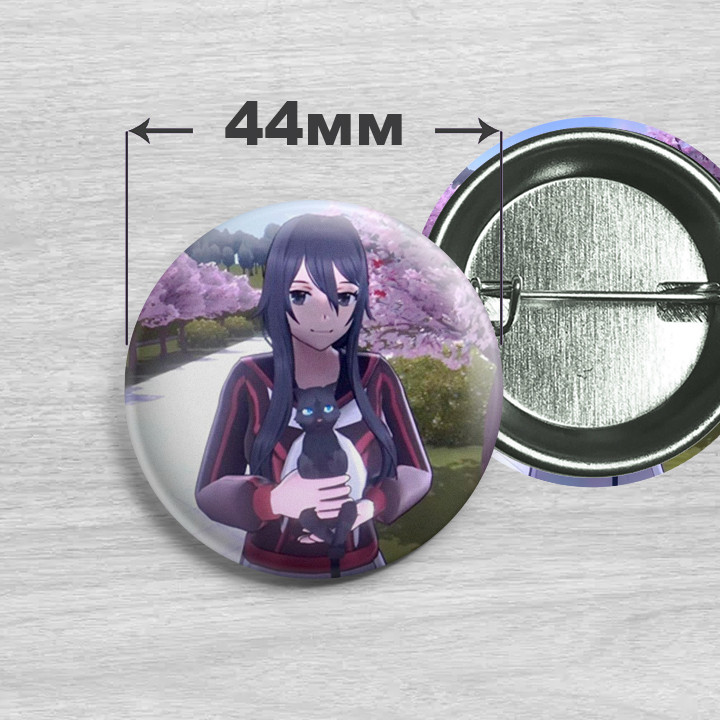 Значок по игре Яндэрэ Симулятор Yandere Simulator 44мм Id