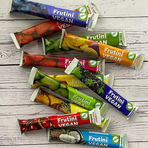 Пастила фруктова асорті "Frutini Vegan" 20 г 25 шт. (ID#2092463973 ...