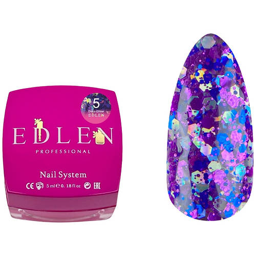 EDLEN Disco Glitter №05, 5 мл (ID#2092654034), цена: 105 ₴, купить на ...