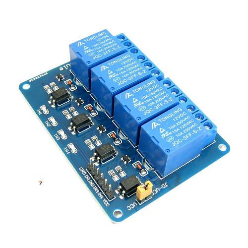 4-Channel 12V Relay Module for Arduino Четырехканальный релейный модуль ...