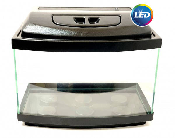 Аквариум ZooCool 3 in 1 Black Line/White овальный T4-LED от 20 до 525 ...