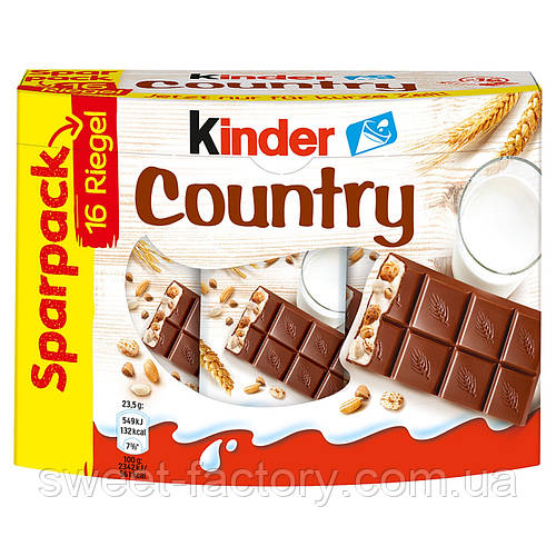 Батончики Kinder Country 16s 376g (ID#1133866380), цена: 249 ₴, купить ...