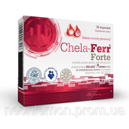 Микроэлемент Железо для спорта Olimp Nutrition Chela-Ferr Forte 30 Caps ...