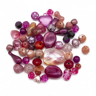 Бусини Акрил Бомбей Змішані Форми, Колір: Блакитний, Розмір: 5.5-28x6-20x3-11 мм, Отвір 1-5 мм ...