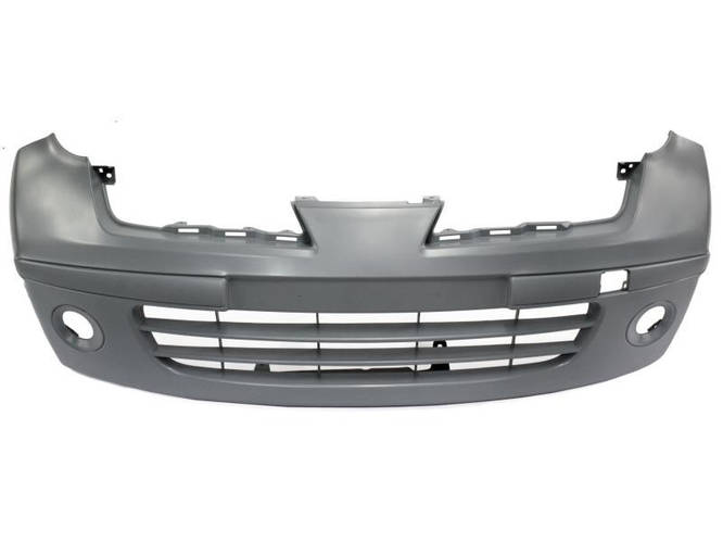 Передній бампер Nissan Micra K12 05-10 (LKQ) з отв. під ПТФ 62022BC340 ...