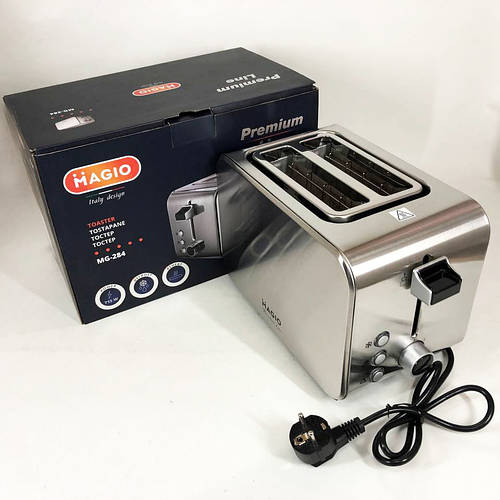 Електричний тостер на 2 відділення Magio MG-284 715 Вт, Тостер хорошого якості, Тостери HU-106 ...