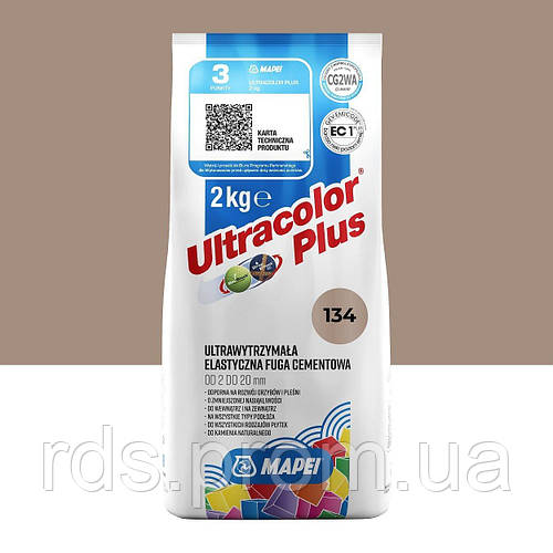 Цементна фуга MAPEI Ultracolor Plus 134 (шовк) 2 кг (6013402A) (ID ...
