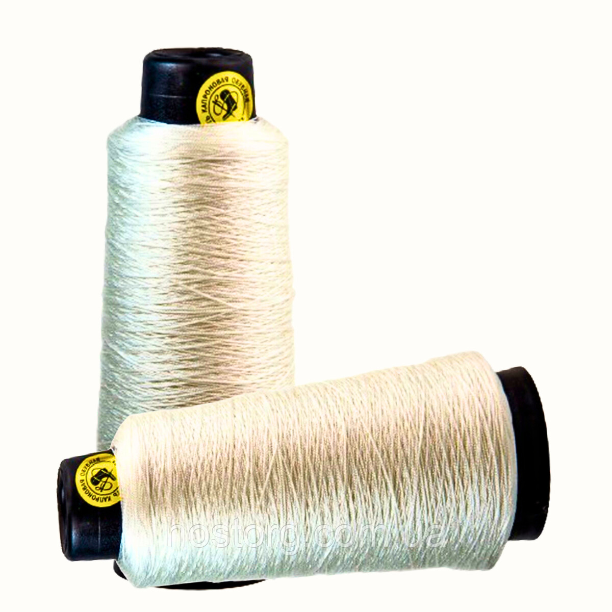 Капроновая обувная нить 1мм tex №375 белая 300 гр (маленький конус) 600 ...