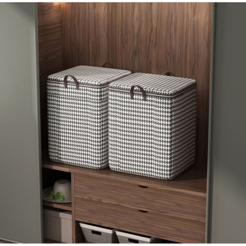 Великий кофр органайзер для зберігання речей 40 50 49 см Гусячі лапки Id 2341628741 ціна