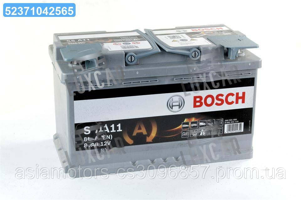 Аккумулятор 80Ah-12v BOSCH AGM (S5A11) (315x175x190),R,EN800 0092S5A110 ...