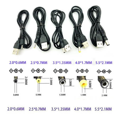 Кабель USB to DC 5-12V 5.5mm черный (ID#2098291063), цена: 40 ₴, купить ...