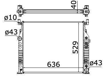 Радиатор MERCEDES-BENZ SL (R230) / MERCEDES-BENZ M-CLASS (W164) 2001 ...