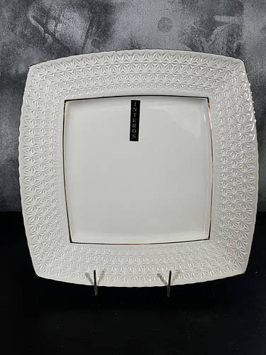 Тарелка Interos Снежная королева 222826 квадратная 25см (ID#966693290 ...