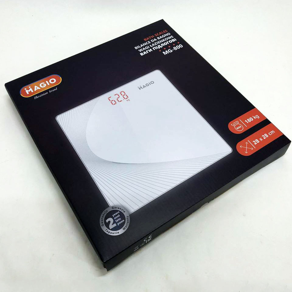 Ваги електронні скло підлогові Magio MG-800, Ваги для зважування людей, Ваги ZE-951 побутові ...