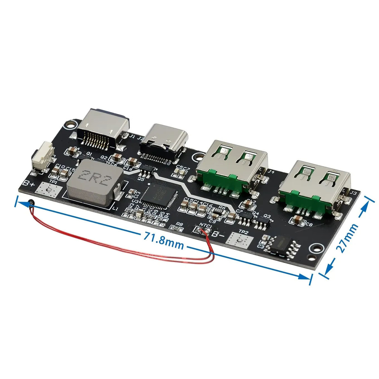 Модуль PCB PowerBank QC4.0/3.0 Type-C 2*USB 5В 4.5А для самодельных ...