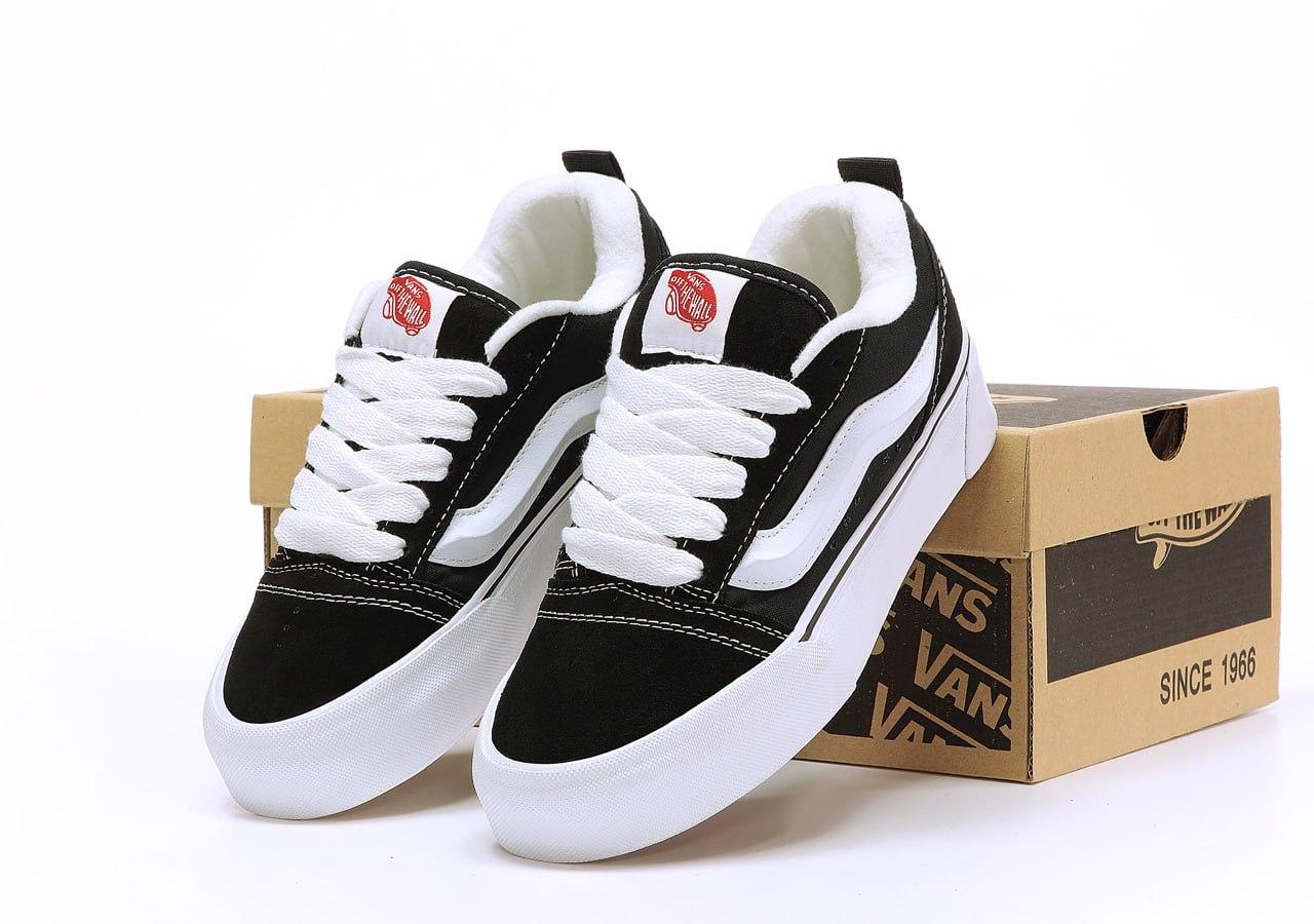 Кеди Vans Old Skool Platform Skate KNU Black White Кросівки Vans на ...