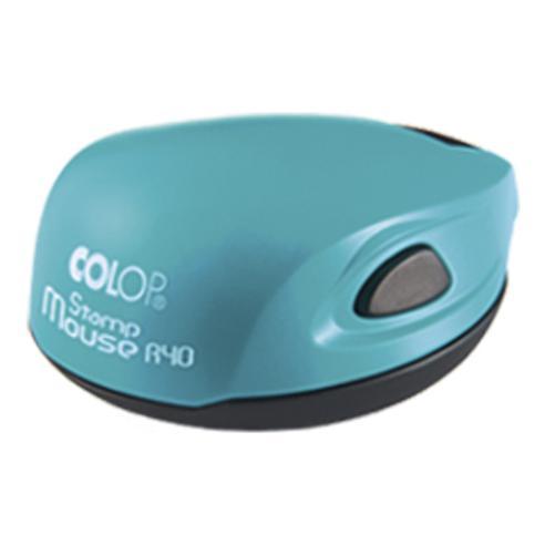 Оснастка для печатки 40 мм бірюзова кишенькова, Colop Stamp Mouse R40 ...