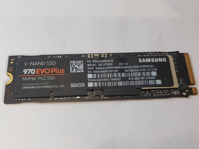 SSD SAMSUNG 970 EVO Plus 500GB M.2 NVMe (MZ-V7S500) PCI-E 3.0 x4 (ID#2101055697), цена: 2200 ...