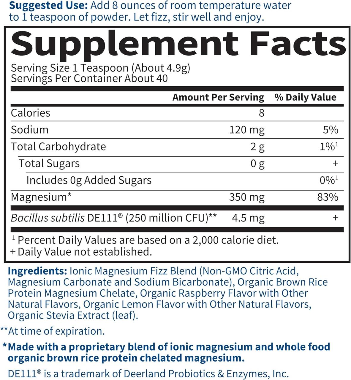 Garden of Life Dr. Formulated Whole Food Magnesium Powder 198.4 gr (ID ...