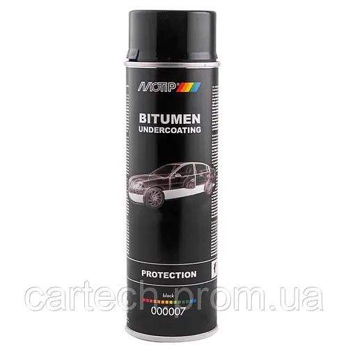 Мастика бітумна MOTIP Bitumen Undercoating чорний аерозоль 500мл (ID ...