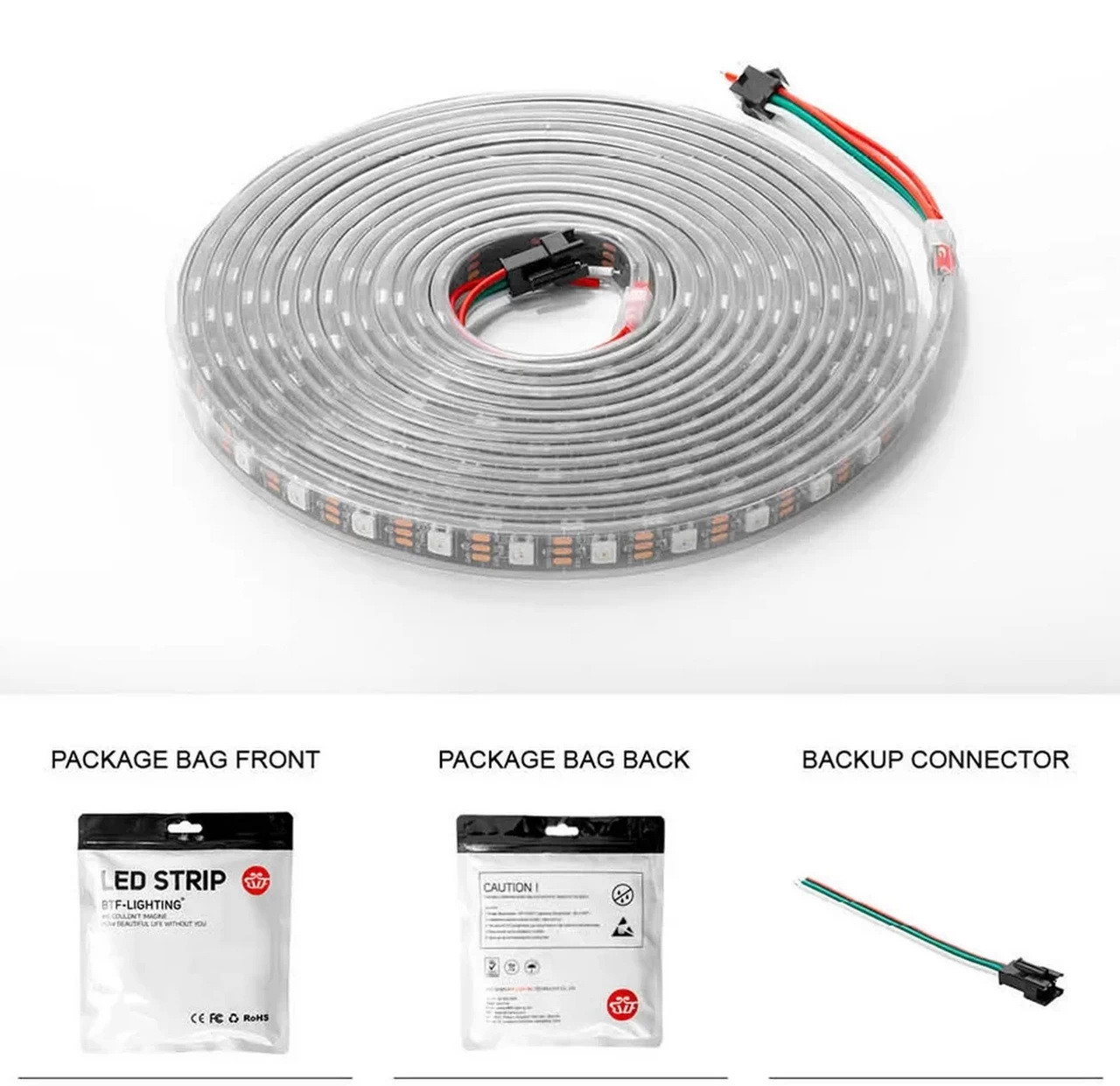 WS2812 RGB Led Strip IP30 (ID#2102037557), ціна: 63.20 ₴, купити на Prom.ua