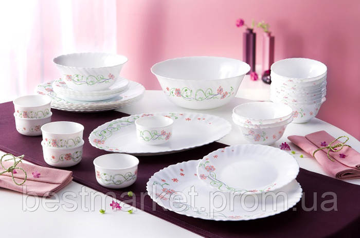 Сервіз столовий Luminarc Pink Glory H6780 21 предмет і (ID#2102460755 ...