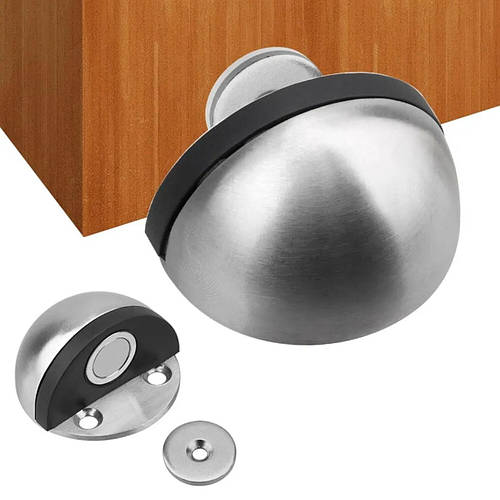 Стопор для двери напольный Magnetic Silver / Магнитный дверной стопор ...