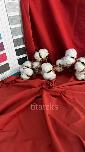 Стрейч-кулір ЦЕГЛА, компакт-пеньє Туреччина (175-180 г/м2), Pantone 18 ...