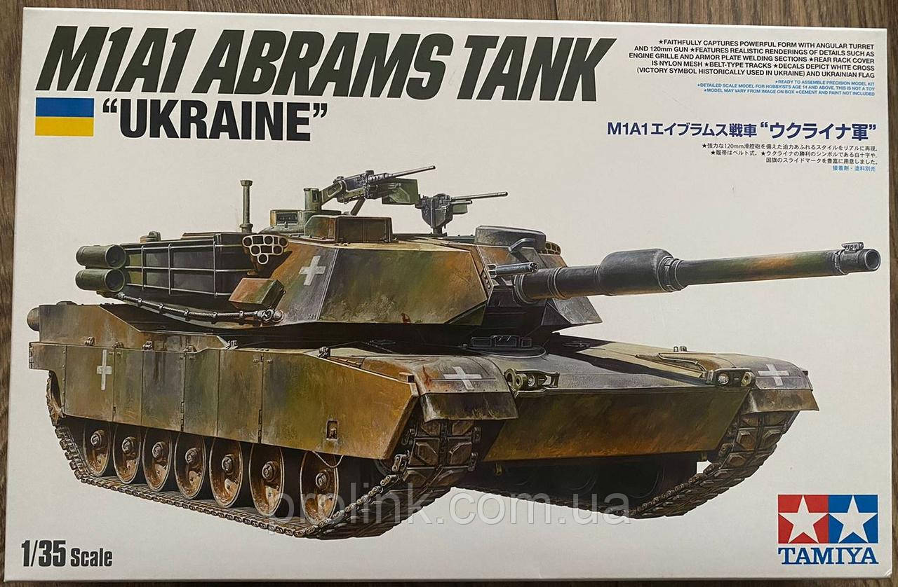Сборная модель военной техники Tamiya 25216 M1A1 Abrams Tank 'Ukraine ...