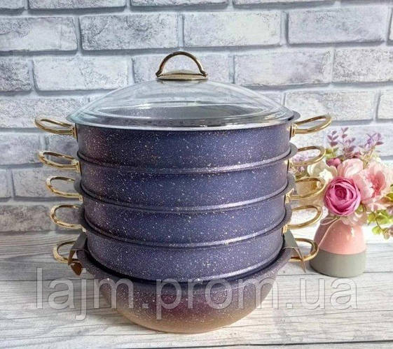 Мантоварка 5-и уровневая OMS 6091C-30-Blue 6.4 л 30 см синяя o (ID#2103321305), цена: 3582 ...