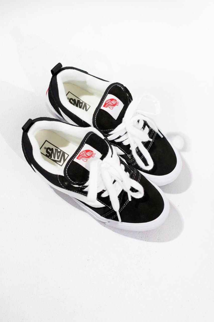 Кеды Vans Old Skool KNU Platform Ванс Кну черно-белые на высокой ...
