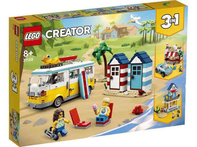 Уценка! Конструктор LEGO Creator Пляжный фургон кемпер 31138 , оригинал ...