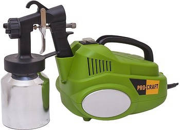 Фарбопульт електричний ProCraft PSE600 (3 сопла, Металевий бачок), електрокрапульт ручний ...