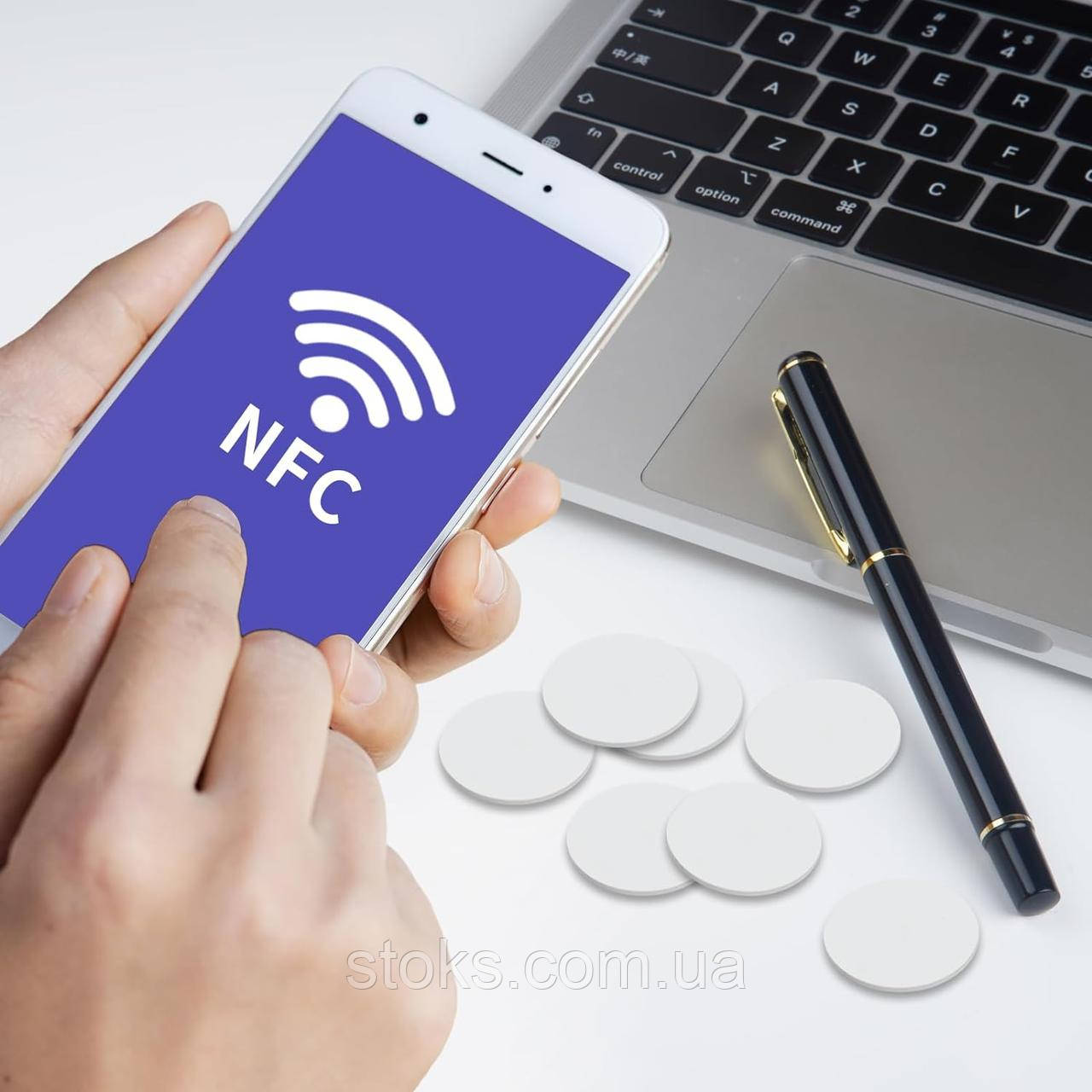 Комплект 10 шт. NFC-тег Пустая метка Ntag215 NFC-чип: продажа, цена в ...