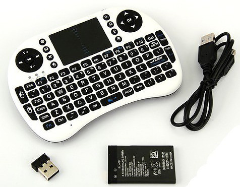 Беспроводная клавиатура с тачпадом wireless MWK08 (I8) белая! наилучший ...