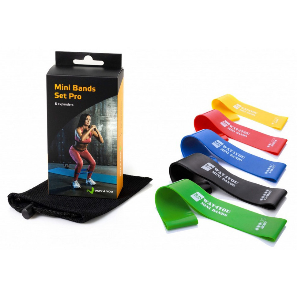 Набор эспандеров Mini Bands Set Pro Way4you w40128, 5 шт, Land of Toys ...
