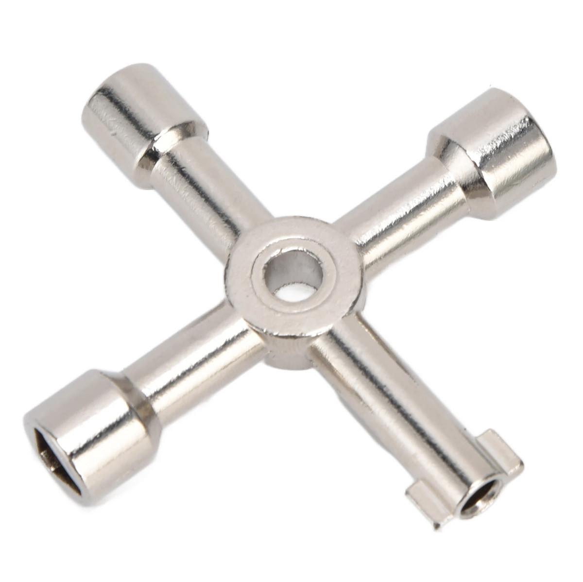 Універсальний ключ тип: B для шаф [4-sided-key-B] 4в1 срібний Tactix ...