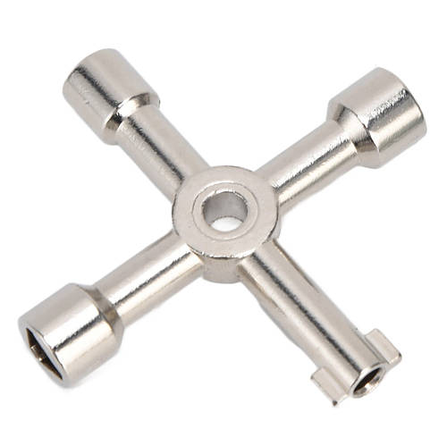 Універсальний ключ тип: B для шаф [4-sided-key-B] 4в1 срібний Tactix ...