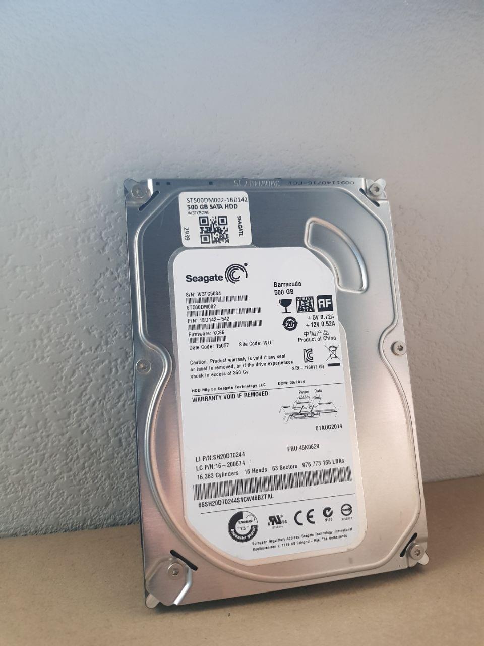 HDD Жёсткий диск Seagate Barracuda ST500DM002 500GB SATA3 16MB Cache 3. ...