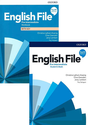 English File Pre-intermediate комплект Pupil's Book + Workbook (книга і ...