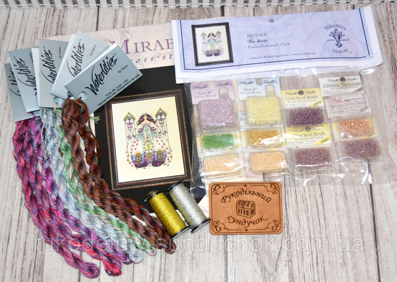 Комплект матеріалів до схеми "The Muse / Муза" Mirabilia Designs MD191k ...