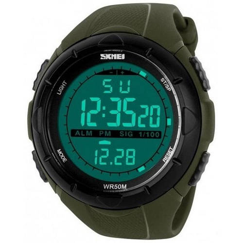 Мужские армейские водостойкие тактические часы Skmei 1025AG Army Green ...