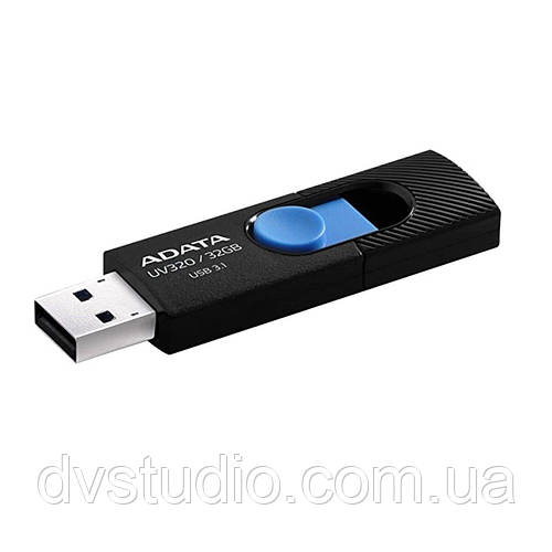 Flash A-DATA USB 3.0 AUV 320 32Gb Black/Blue (ID#2109325365), цена: 207.70 ₴, купить на Prom.ua