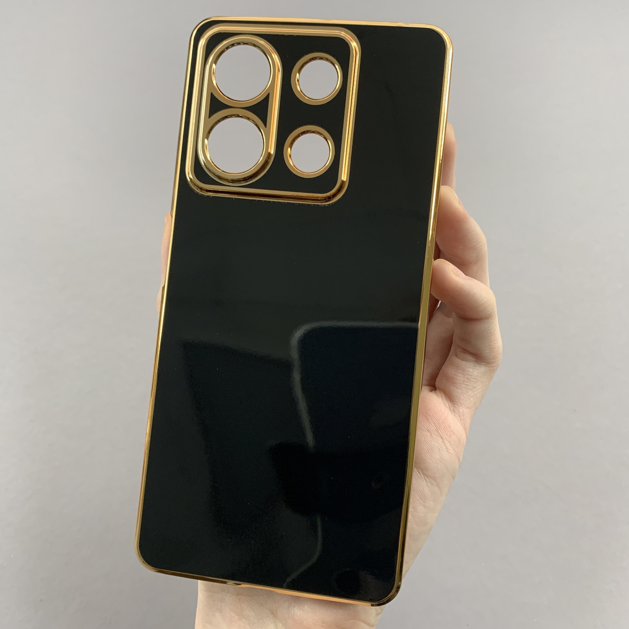 Чохол для Xiaomi Redmi Note 13 5G чохол із золотою окантовкою на ...