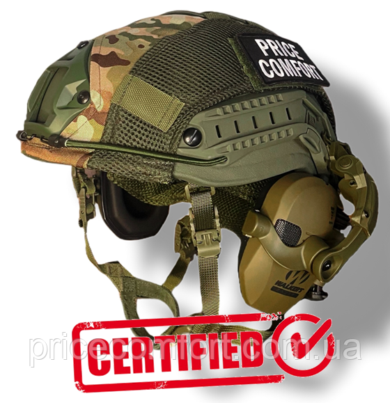 Шолом/Каска з навушниками Walker`s Razor КОМПЛЕКТ FAST Helmet NIJ IIIA ...