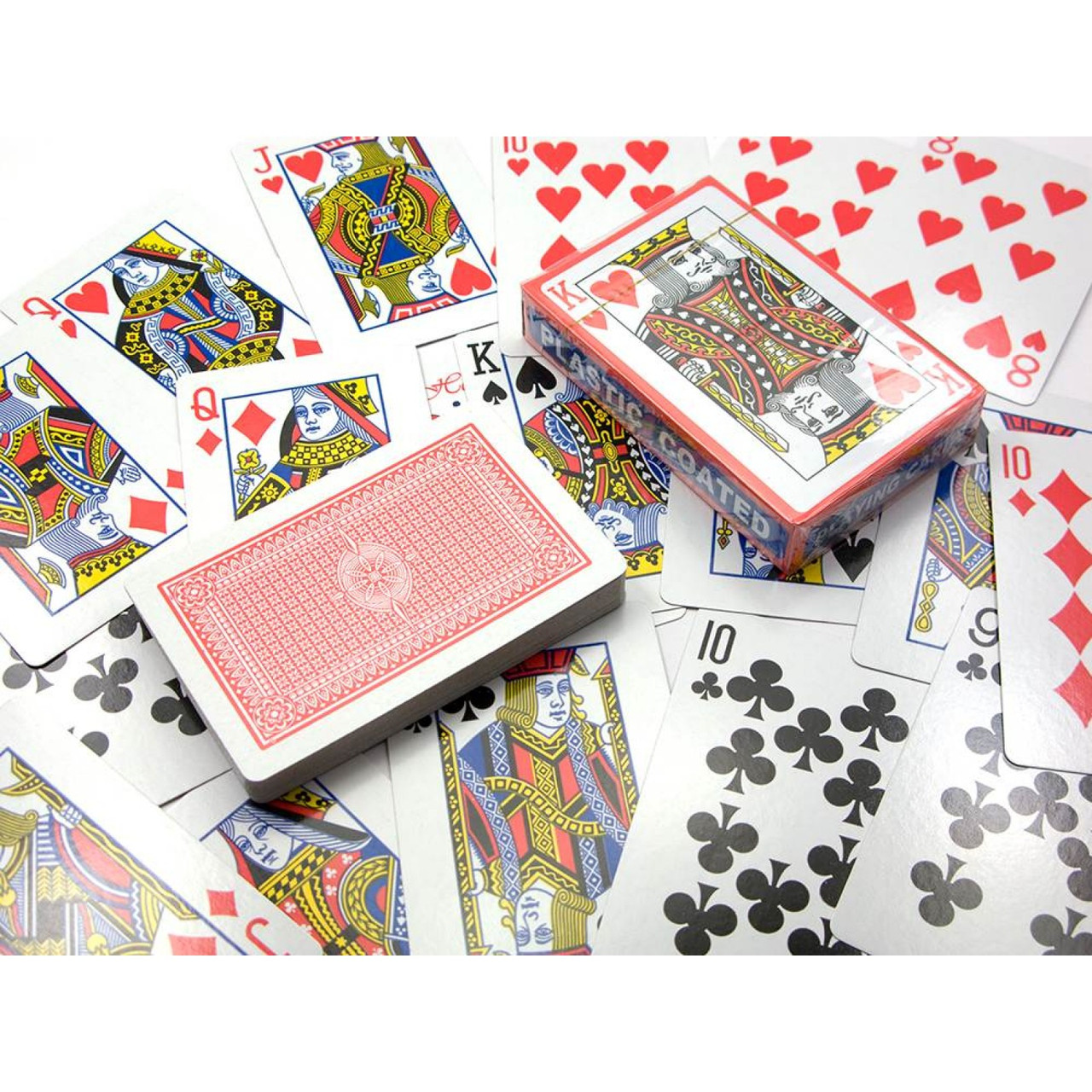 Карти гральні з пластиковим покриттям (9х6х1,8) (54 карти) (ID ...