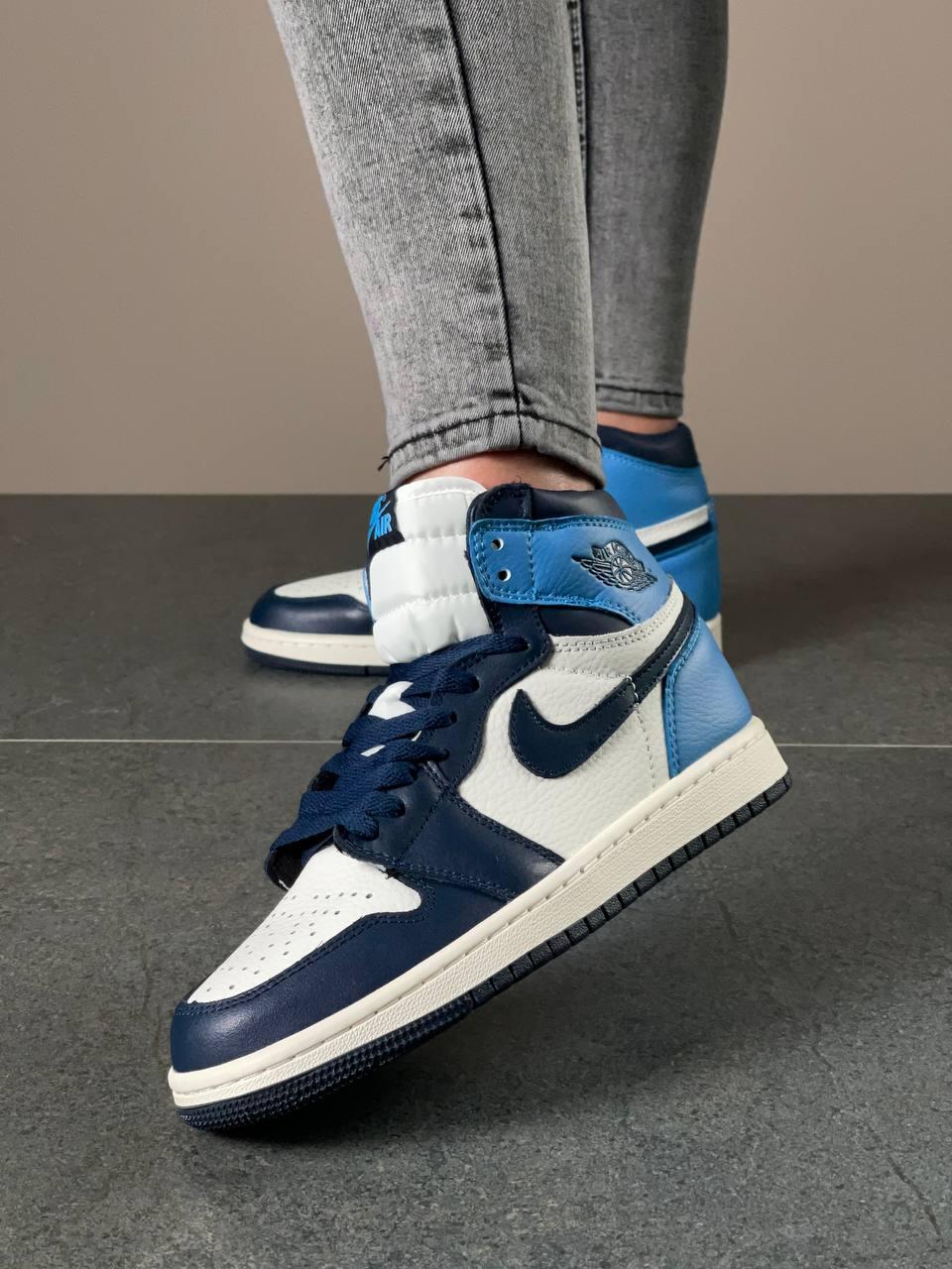 Женские кроссовки Nike AIR JORDAN 1 найк аир джордан высокие (ID ...